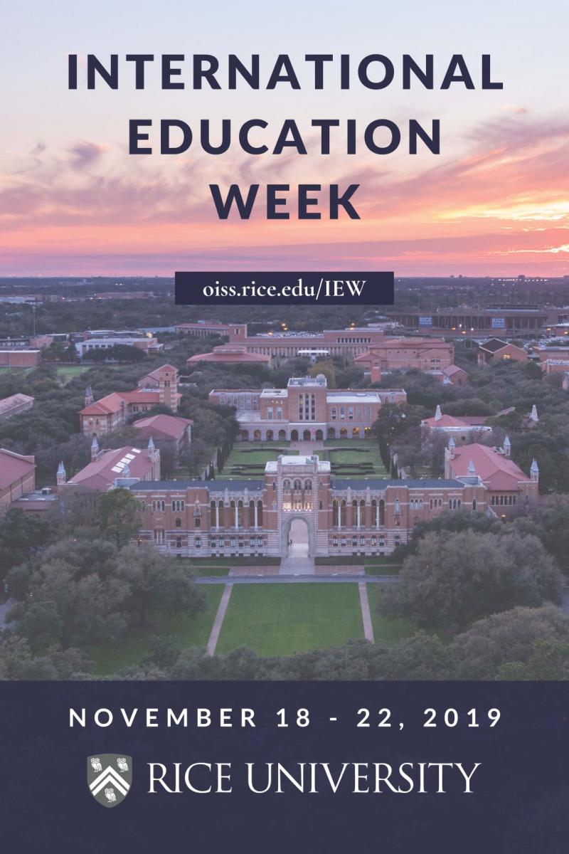 Past IEW Posters | OISS | Rice University